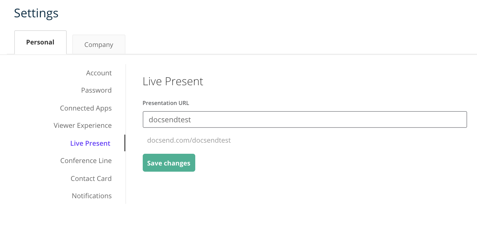 Live Present – DocSend Help Center