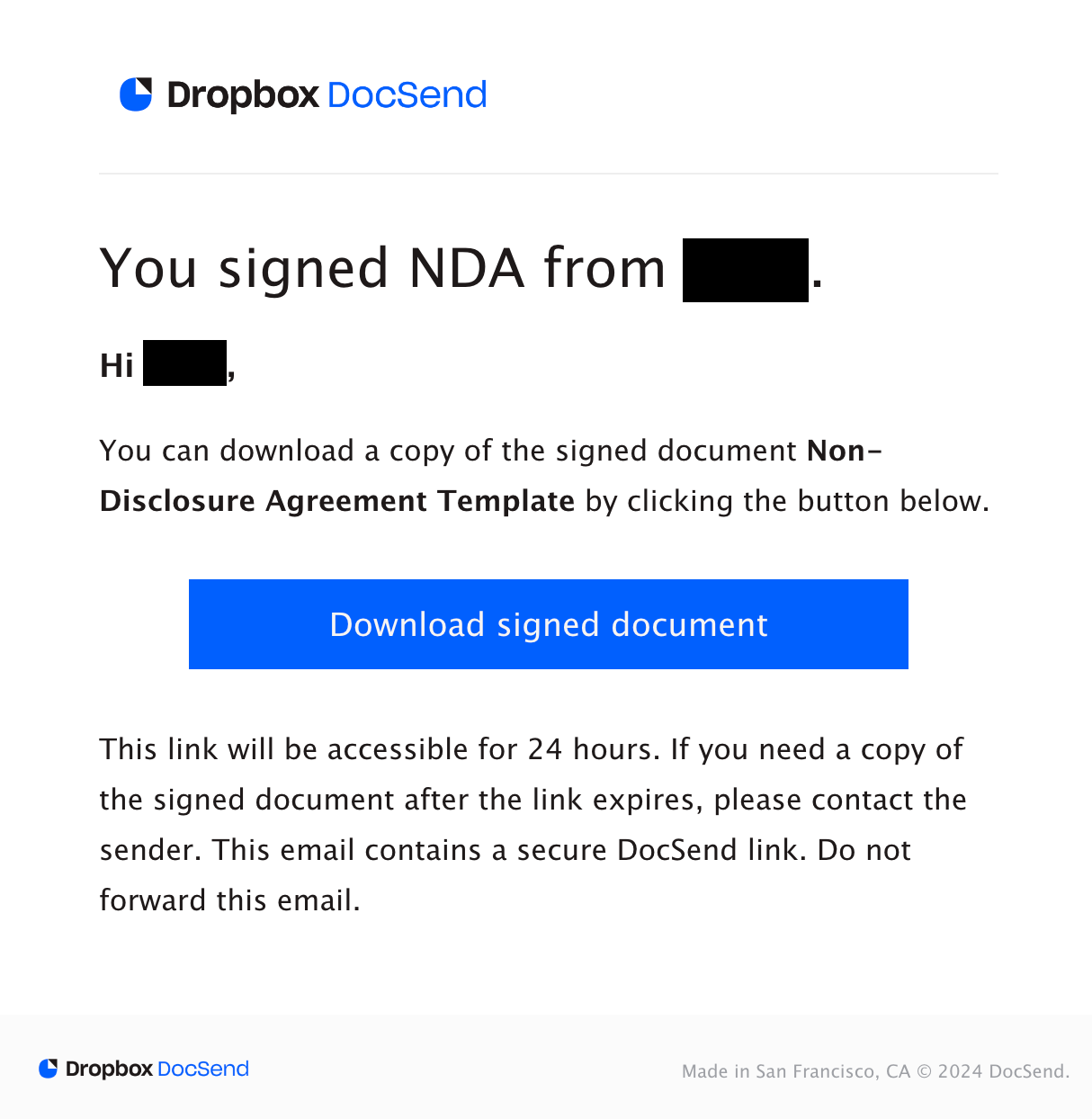 The eSignature Experience – DocSend Help Center