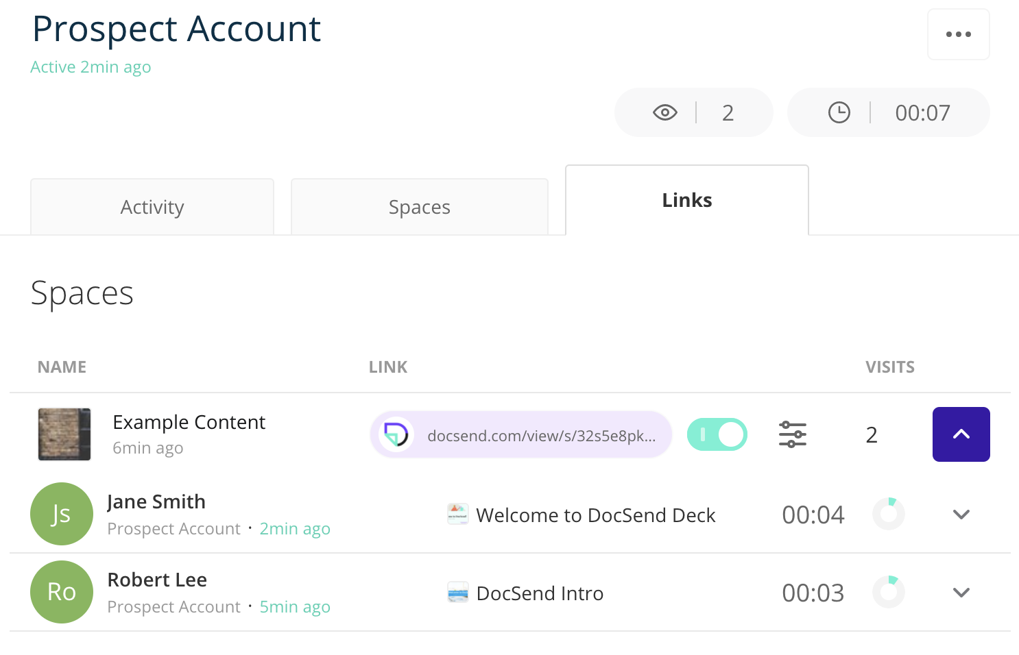 Create a Space (data room) – DocSend Help Center