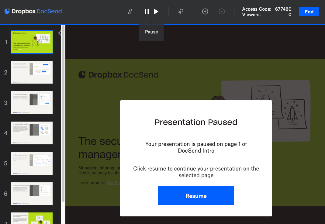 Live Present – DocSend Help Center