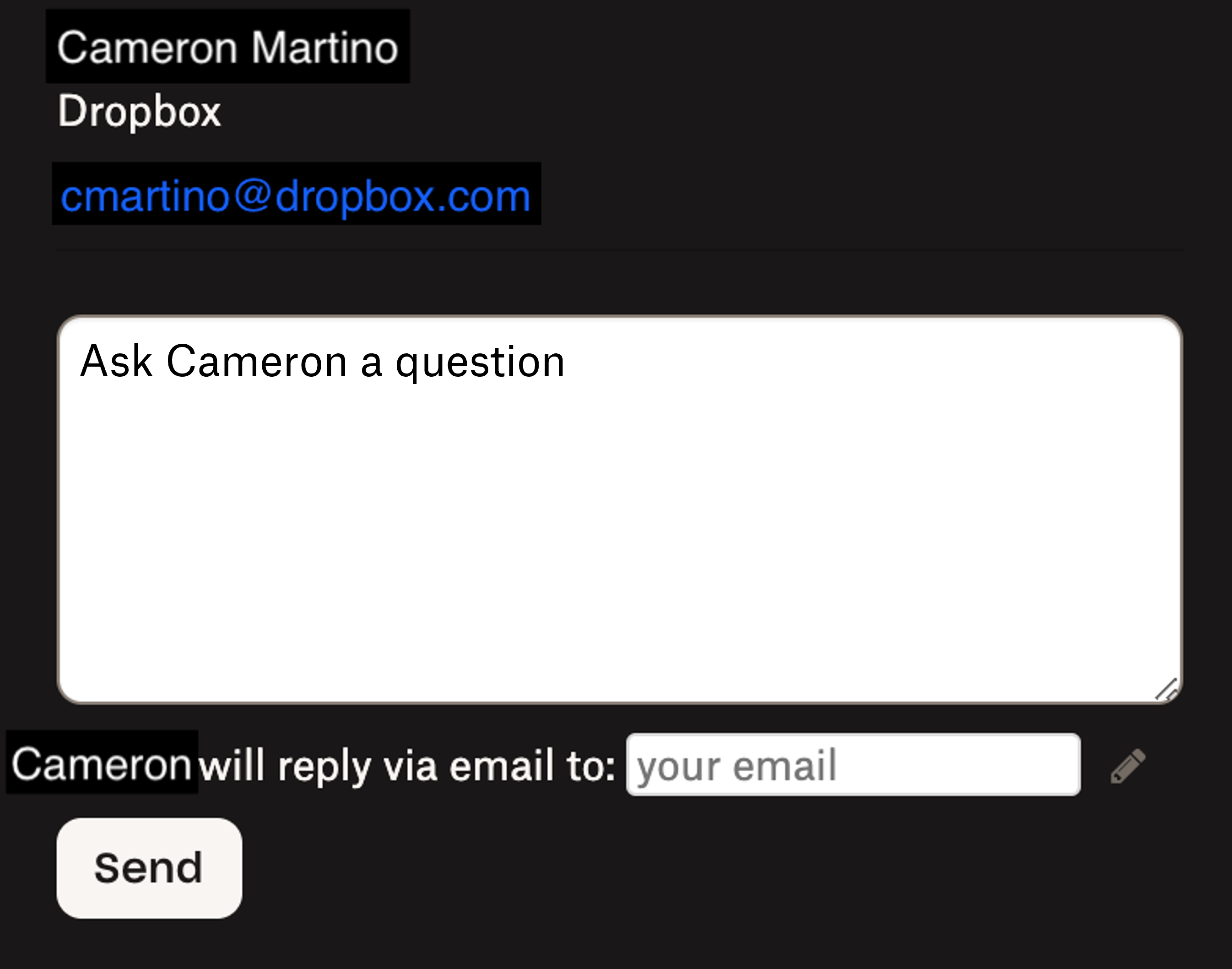 Contact Card – DocSend Help Center