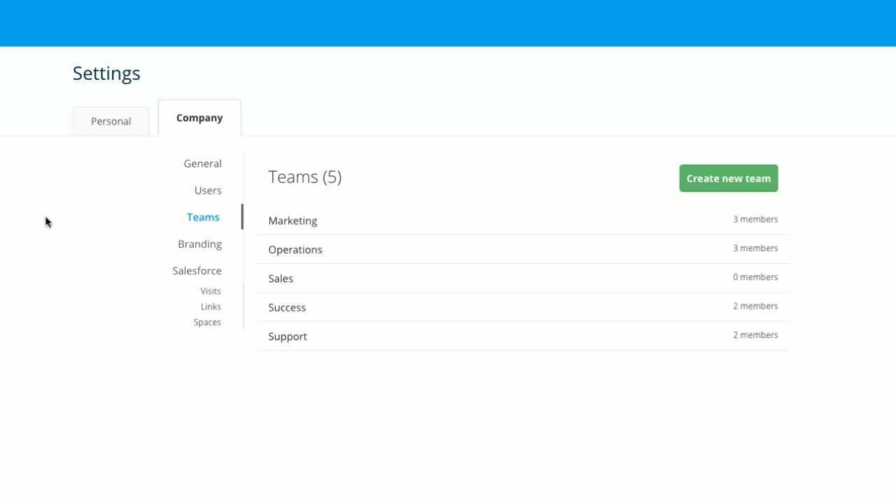Getting Started with Sub-teams – DocSend Help Center