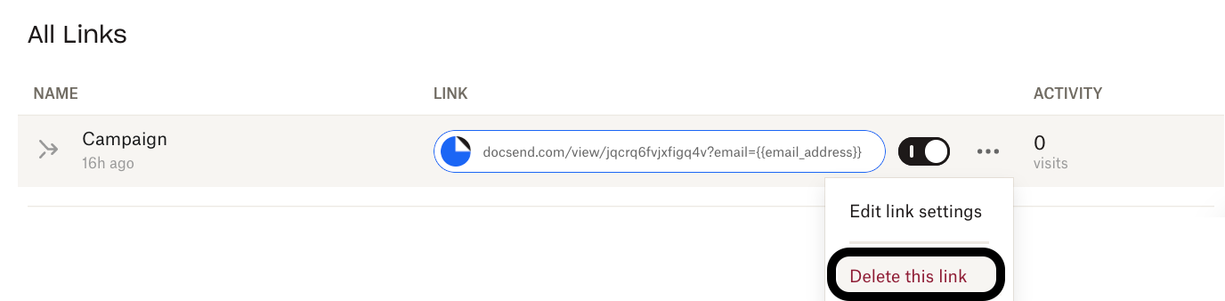 Delete Content – DocSend Help Center