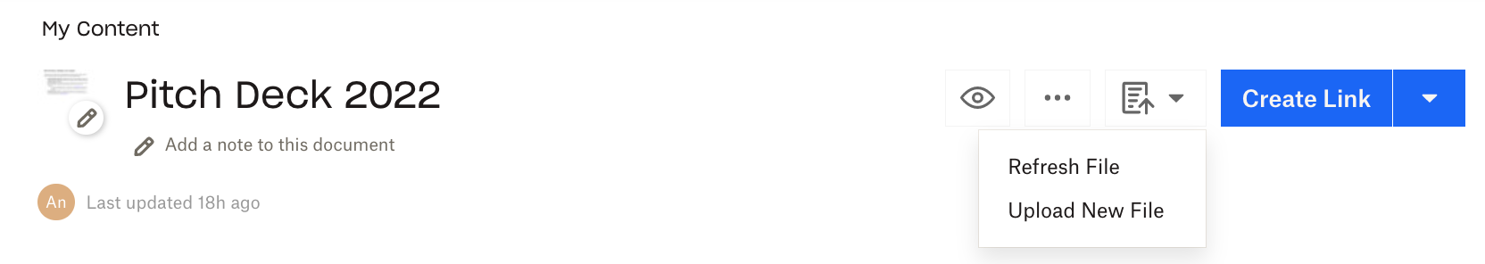 Update Existing Content – DocSend Help Center