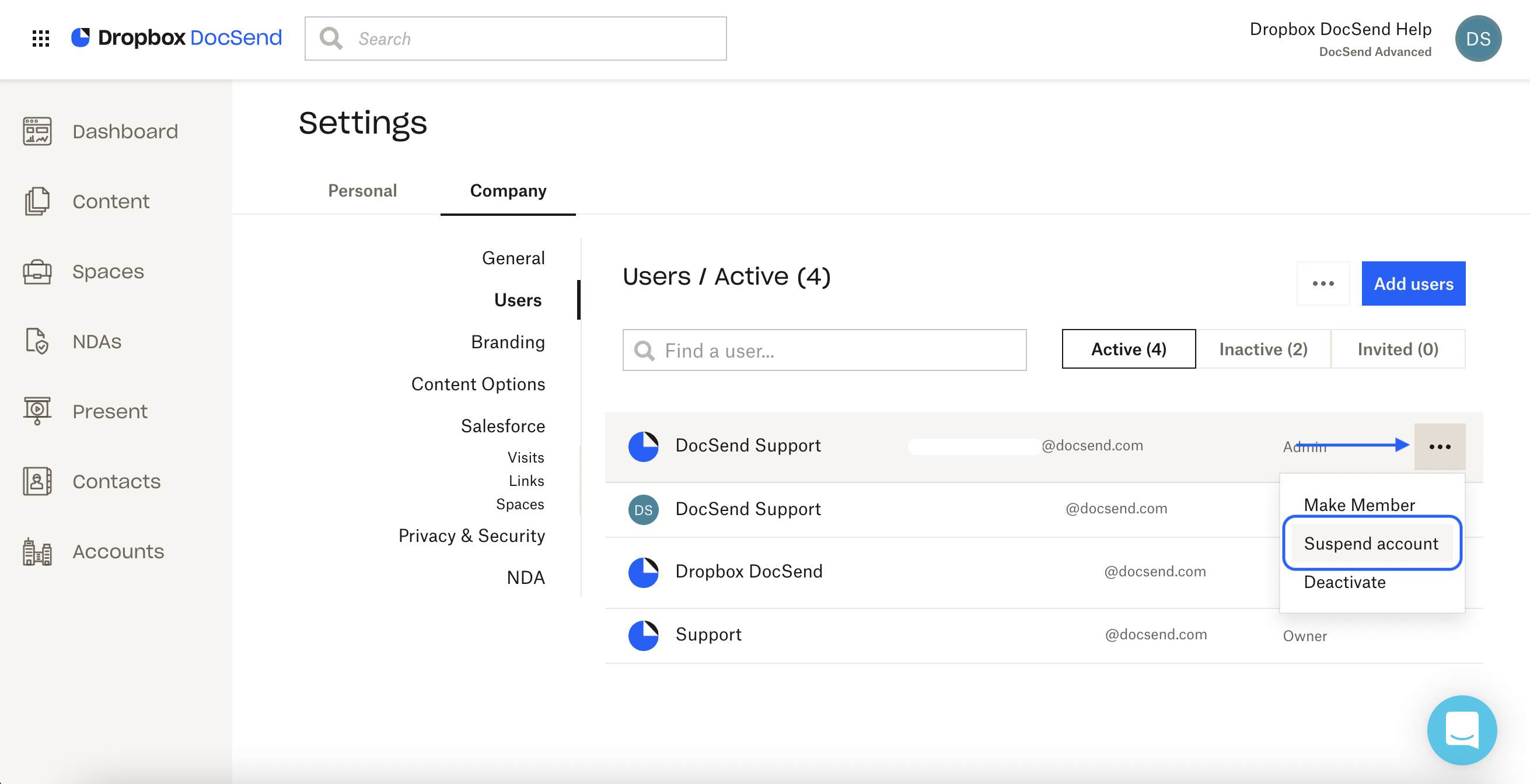 User Management – DocSend Help Center