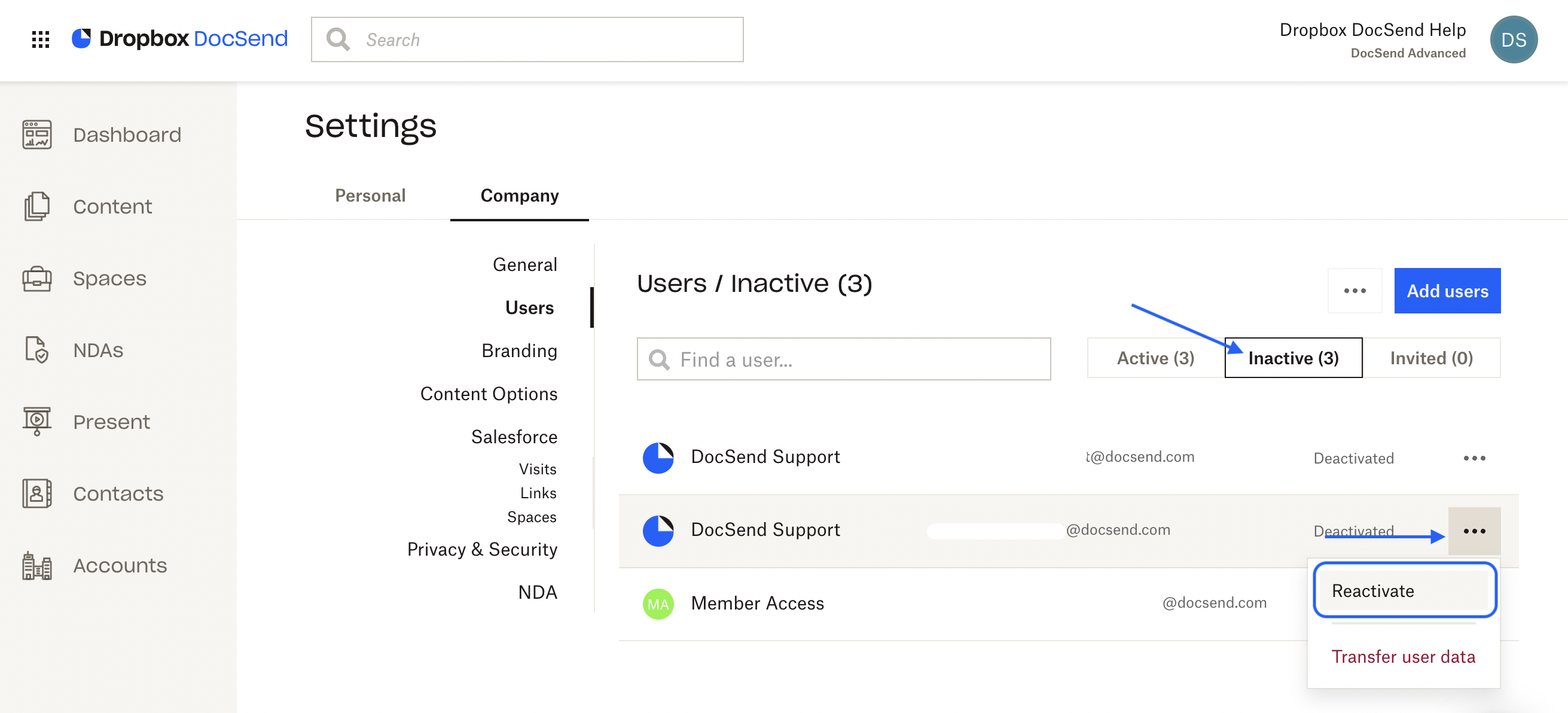 User Management – DocSend Help Center