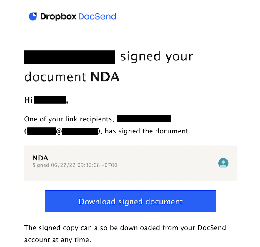The eSignature Experience – DocSend Help Center