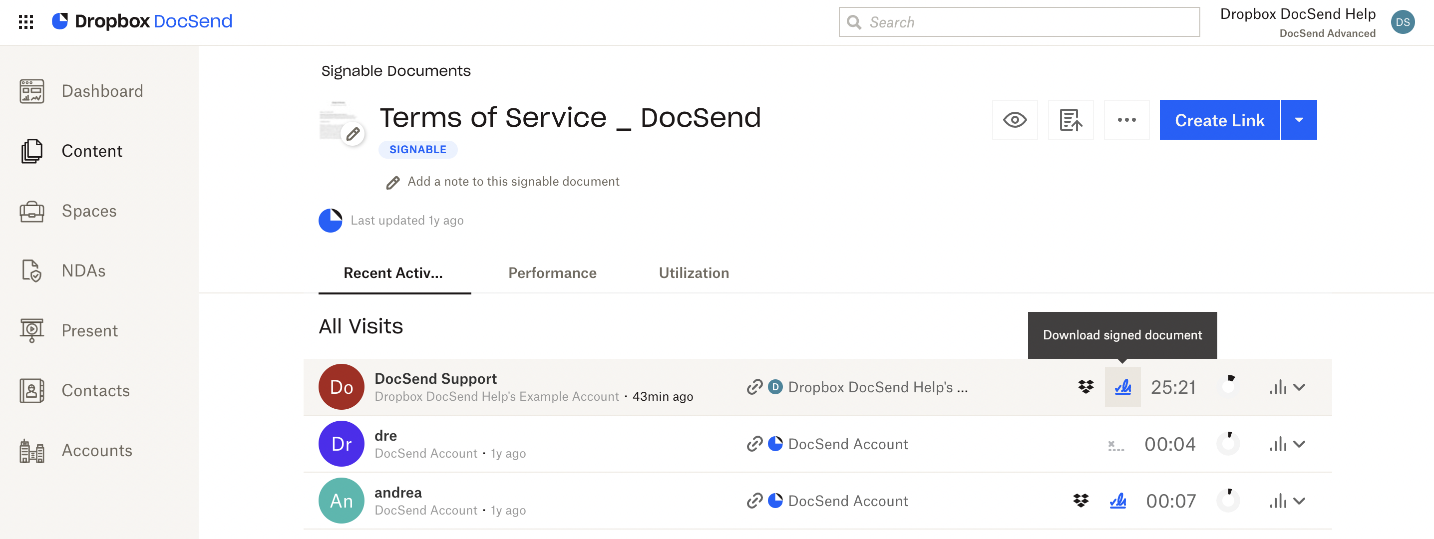 The eSignature Experience – DocSend Help Center